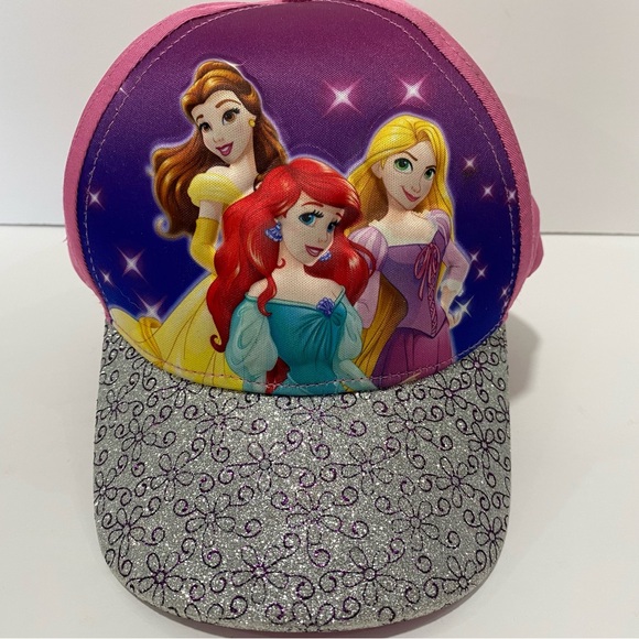 Disney | Toys | Disney Princess Pink And Silver Glitter Hat | Poshmark